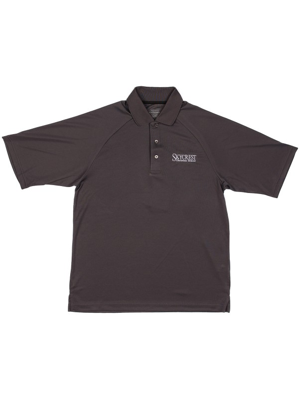 Adult Gray Short Sleeve Extreme Performance Polo - Skyhawk Wear House